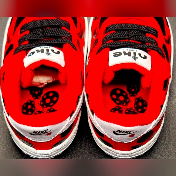 Nike | Shoes | Nike Air Force Crib Se Cb Baby Lady Bug Black Red Sz 4c ...